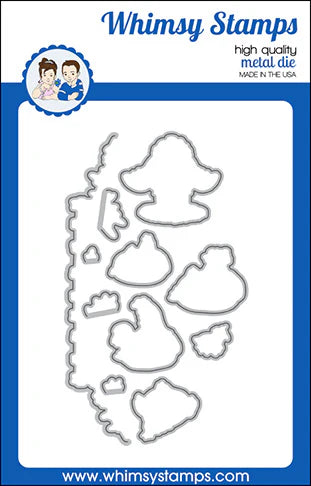 Butt Nuggets outline die set – beau Q Creations